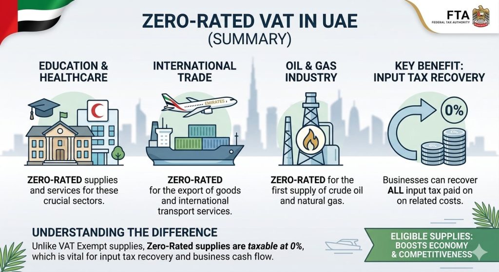 Zero-Rated VAT UAE: Complete Guide to 0% VAT Rules & FTA Compliance
